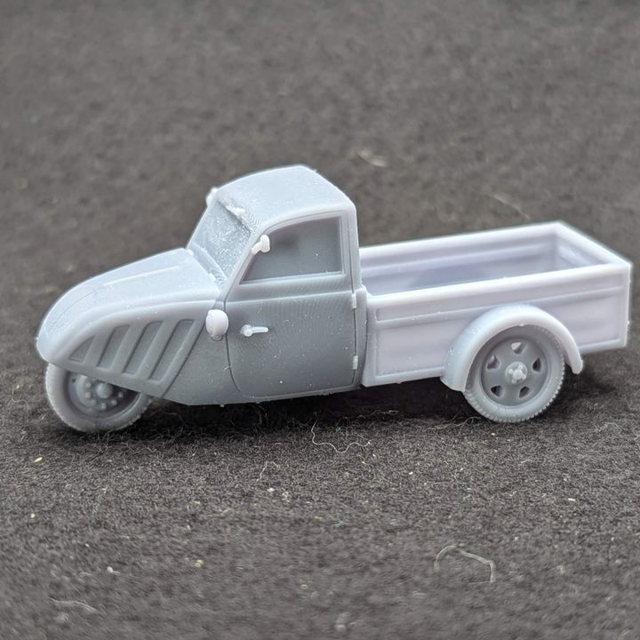 3D Printable Tricycle car Framo 1933 DKW-JF (3-wheeler) (Germany, Interwar+WW2) by Wargame3d